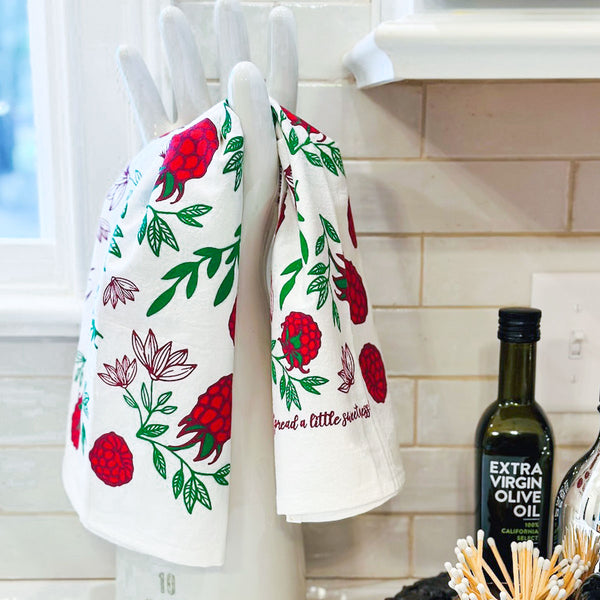 Raspberry Dish Towel – Bumbleberry Farms