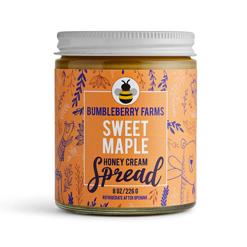 Sweet Maple Honey Cream Spread, 8oz | Bumbleberry Farms